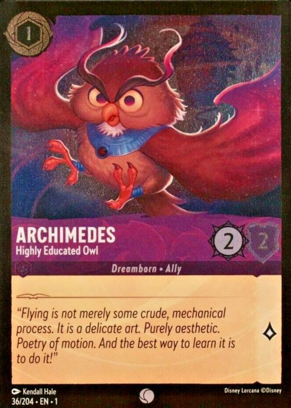 Archimedes - Highly Educated Owl 2023 The First Chapter #36/204 Cold ...
