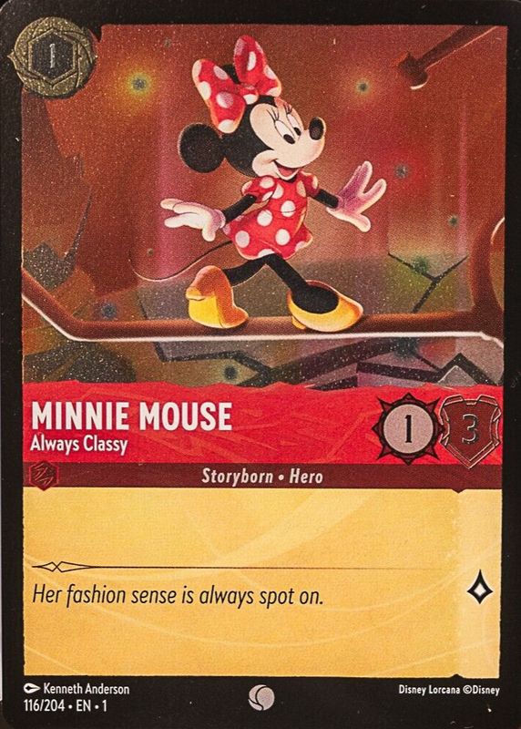 Minnie Mouse - Always Classy 2023 The First Chapter #116/204 Cold Foil ...