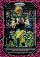 Aaron Rodgers 2022 Prizm 103 No Huddle Pink 15 Price Guide Sports