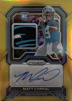 Matt Corral 2022 Prizm #RPA-MC Rookie Patch Auto - Gold /10 PSA 10 ...