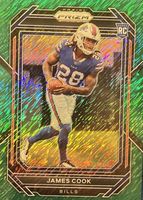James Cook 2022 Prizm #319 Green Shimmer /5 SGC 10 Price Guide - Sports ...