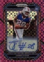 James Cook 2022 Prizm #319 Rookie Autographs - Purple Power /49 Price ...