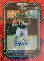 Garrett Wilson 2022 Prizm #309 Rookie Autographs - Red Shimmer /35 ...