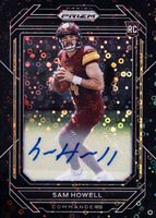 Sam Howell 2022 Prizm #306 Rookie Autographs - No Huddle Black /1 Price ...