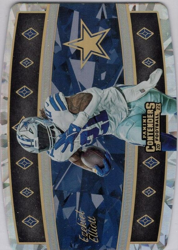 Ezekiel Elliott 2022 Contenders #CJ-EZE Crown Jewels /(SSP) Price Guide ...