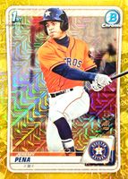 Jeremy Pena 2020 Bowman Mega Box #BCP-61 Chrome Prospects - Gold Mojo ...