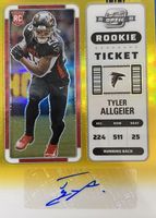 Tyler Allgeier 2022 Contenders Optic #203 Rookie Ticket Auto - Gold /10 ...