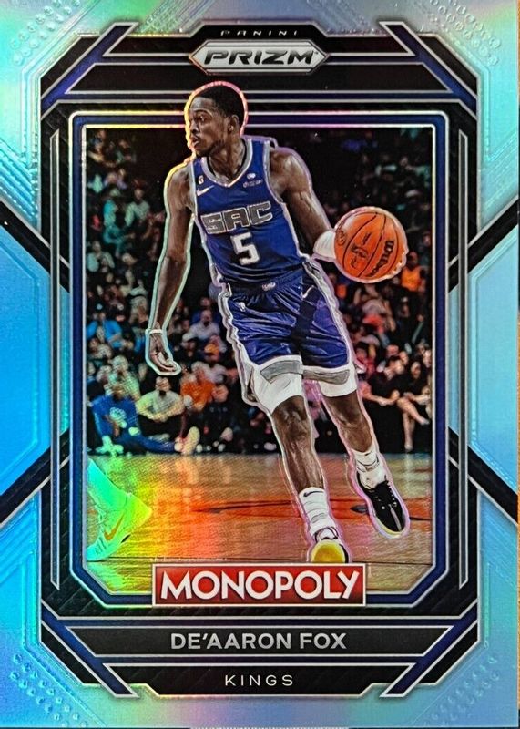 De'Aaron Fox 2022 Prizm Monopoly #76 Light Blue /199 Price Guide ...