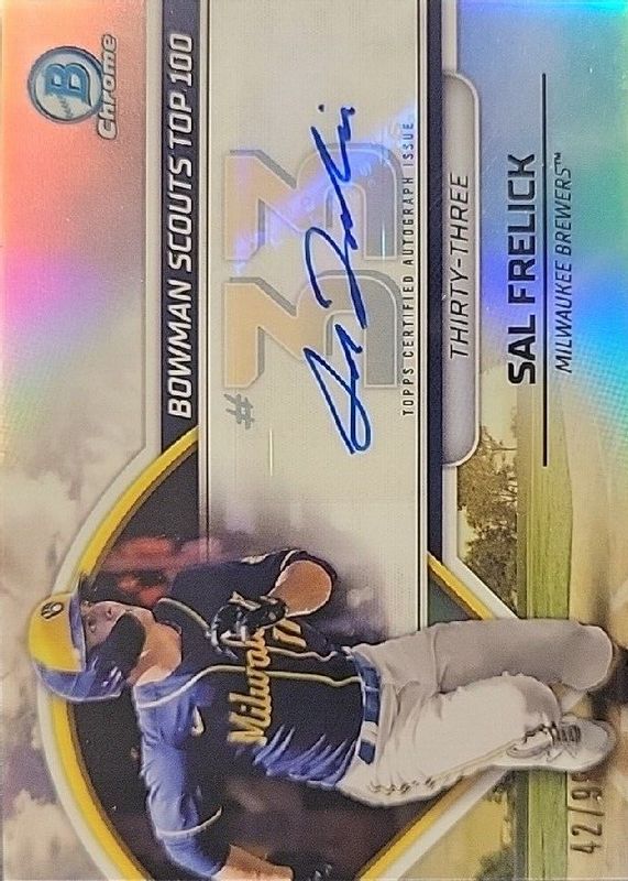 Sal Frelick 2023 Bowman #BTP-33 Bowman Scouts' Top 100 Autographs /99 ...