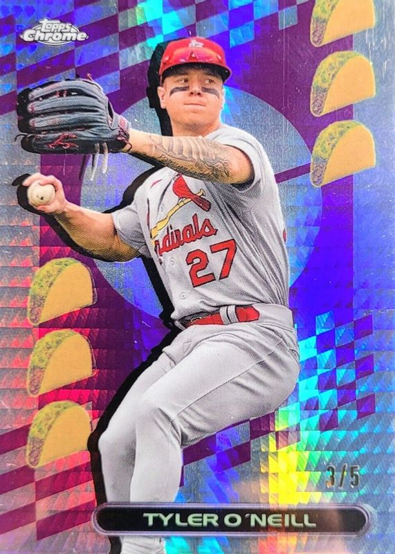 Tyler O'Neill 2023 Topps Chrome #TF-156 TacoFractor /5 Price Guide ...
