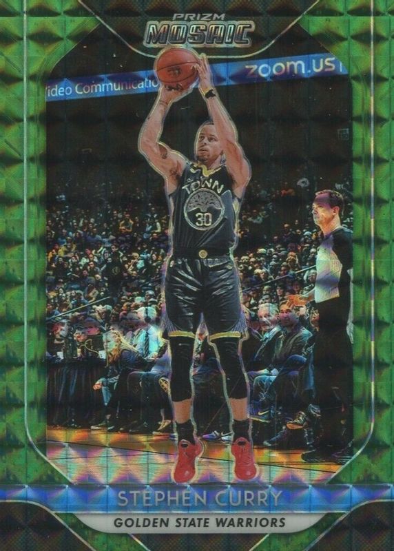 Stephen Curry 2018 Prizm Mosaic #90 Green BGS 10 PRISTINE Price Guide ...