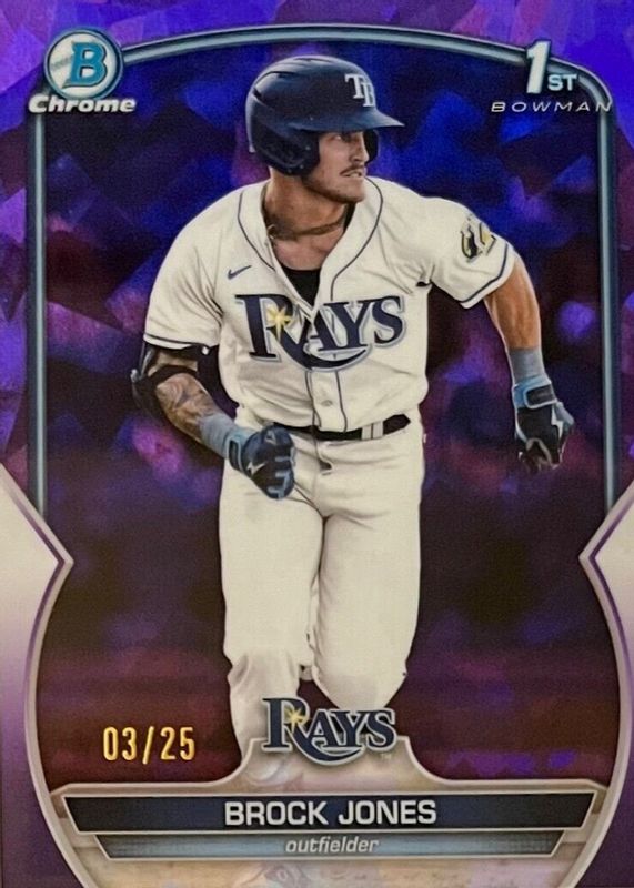 Brock Jones 2023 Bowman Sapphire Edition Chrome Prospects - Purple #BCP ...