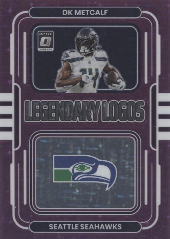 DK Metcalf 2022 Optic #LL-8 Legendary Logos - Purple Stars /25 Price ...