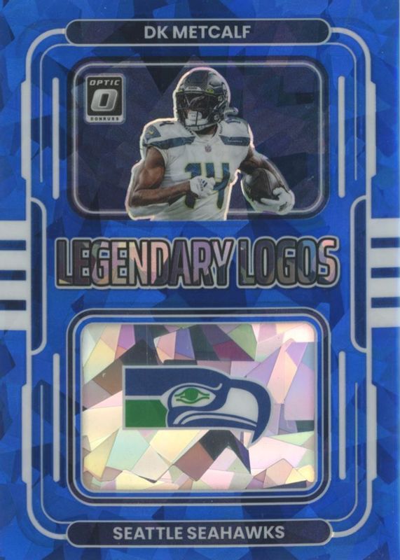 DK Metcalf 2022 Optic #LL-8 Legendary Logos - Ice /15 Price Guide ...