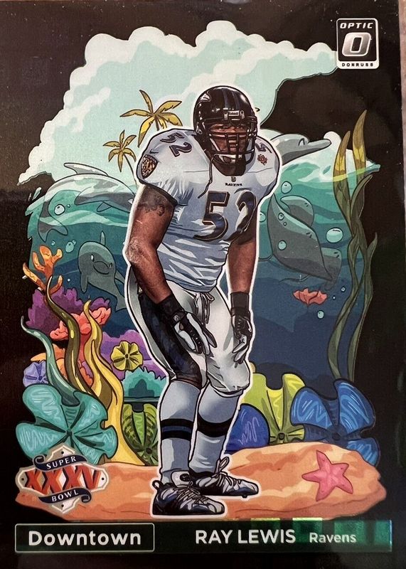 Ray Lewis 2022 Optic #SBD-RL Super Bowl Downtown - Black Pandora /25 ...