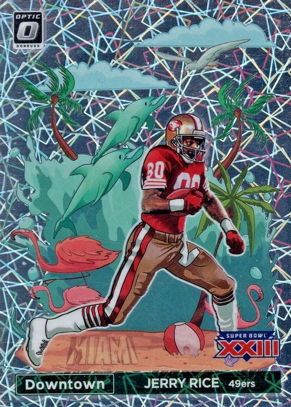 Jerry Rice 2022 Optic #SBD-JR Super Bowl Downtown /(SSP) Price Guide ...