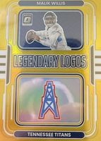 Malik Willis 2022 Optic #LL-2 Legendary Logos - Gold /10 Price Guide ...