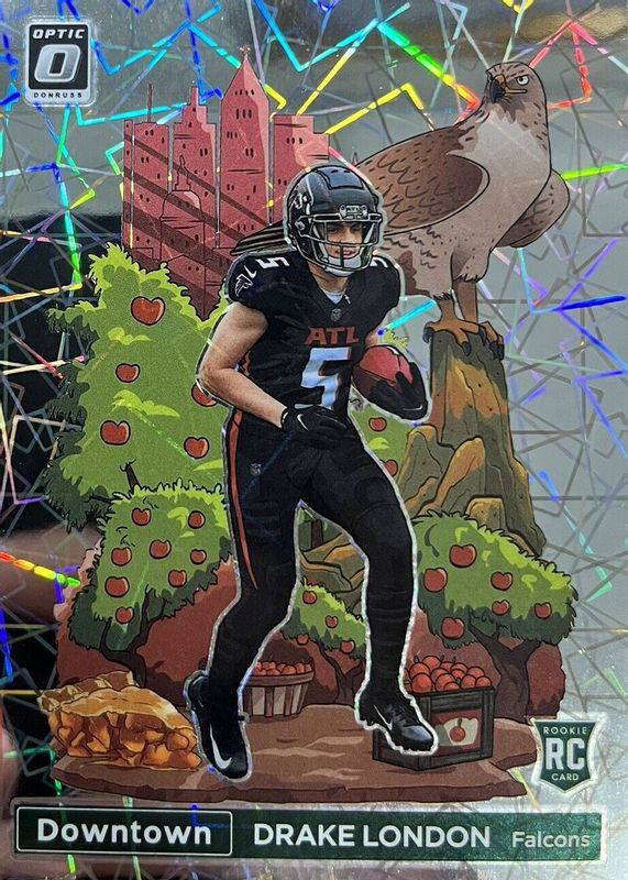 Drake London 2022 Optic #DT-DL Downtown Price Guide - Sports Card Investor