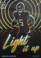 Drake London 2022 Optic #LU-14 Light It Up - Gold /10 Price Guide - Sports Card Investor