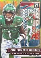 Sauce Gardner 2022 Optic #RGK-18 Rookie Gridiron Kings - Gold /10 Price ...
