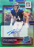 Kyle Hamilton 2022 Optic #238 Rated Rookie Autographs - Green /5 PSA 10 ...