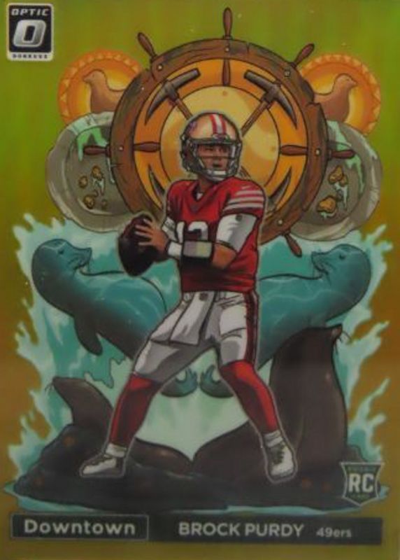 Brock Purdy 2022 Optic #DT-BP Downtown - Gold /10 Price Guide - Sports ...