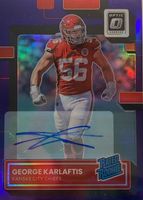 George Karlaftis 2022 Optic #256 Rated Rookie Autographs - Purple /35 ...