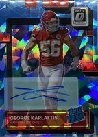 George Karlaftis 2022 Optic #256 Rated Rookie Autographs - Ice /15 PSA ...