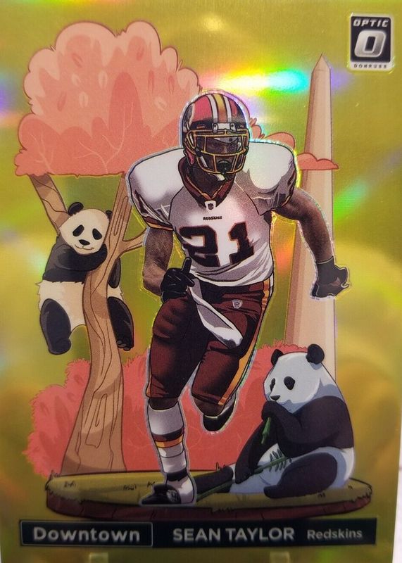 Sean Taylor 2022 Optic #DT-ST Downtown - Gold /10 Price Guide - Sports ...