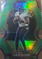 Lamar Jackson 2022 Select #107 Premier Level Green Die-Cut /5 Price ...