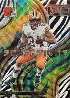 Nick Chubb 2022 Select #SEN-11 Sensations - Zebra /(SSP) Price Guide ...