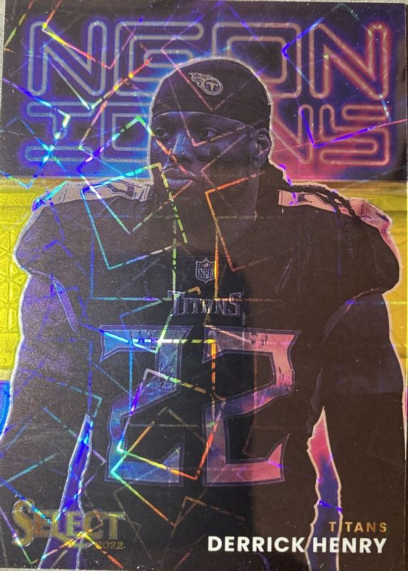 Derrick Henry 2022 Select #NI-7 Neon Icons - Gold /10 PSA 10 Price ...