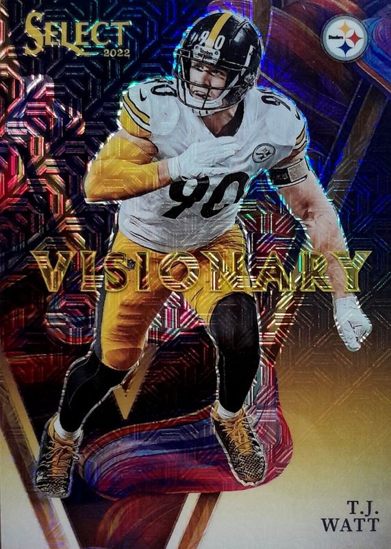 TJ Watt 2022 Select #VIS-20 Visionary - Gold /10 Price Guide - Sports ...
