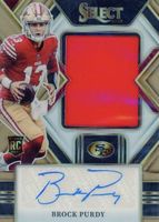 Brock Purdy 2022 Select #JRS-BP Jumbo Rookie Signature Swatches ...