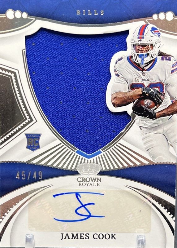 James Cook 2022 Chronicles #CRS-JAC Crown Royale Silhouette Autographs ...