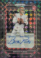 Brock Purdy 2022 Chronicles #PB-8 Prizm Black Signatures - Black Finite ...