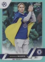 Mykhailo Mudryk 2022 Topps Chrome UEFA Club Competitions #52 Aqua ...