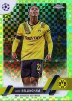 Jude Bellingham 2022 Topps Chrome UEFA Club Competitions #22 Neon Green ...