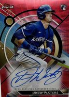 Drew Waters 2023 Topps Finest #FA-DWA Finest Autographs - Red Wave ...