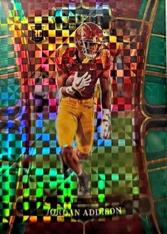 Jordan Addison 2023 Select Draft Picks #6 Concourse Green Squares Price ...