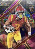 Jordan Addison 2023 Select Draft Picks #106 Field Level Purple Lazer ...