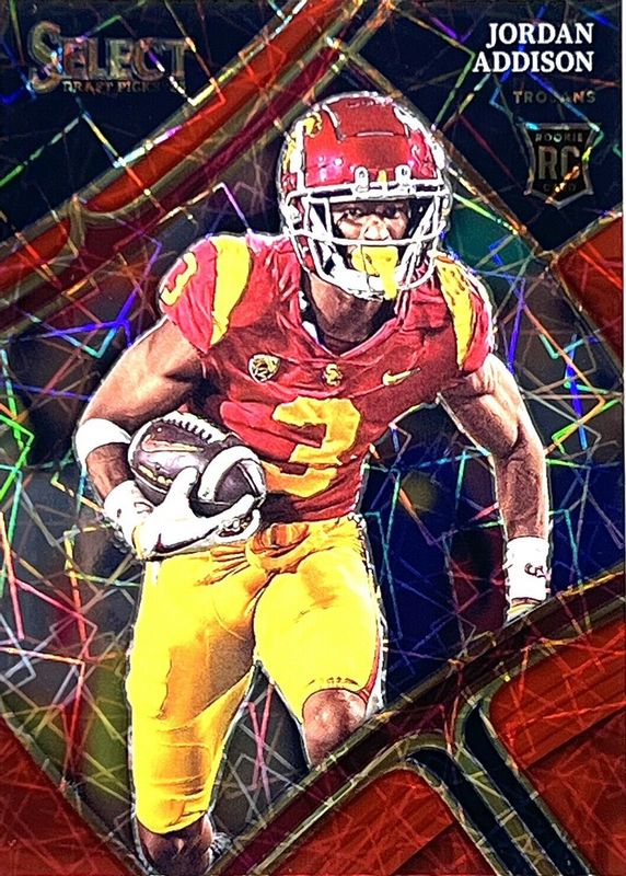 Jordan Addison 2023 Select Draft Picks #106 Field Level Red Lazer Price ...