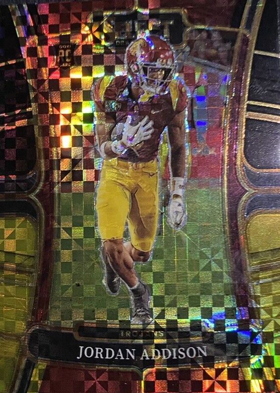 Jordan Addison 2023 Select Draft Picks #6 Concourse Black & Gold ...