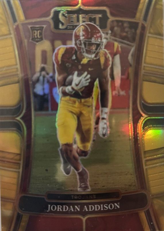 Jordan Addison 2023 Select Draft Picks #6 Concourse Gold /10 Price ...