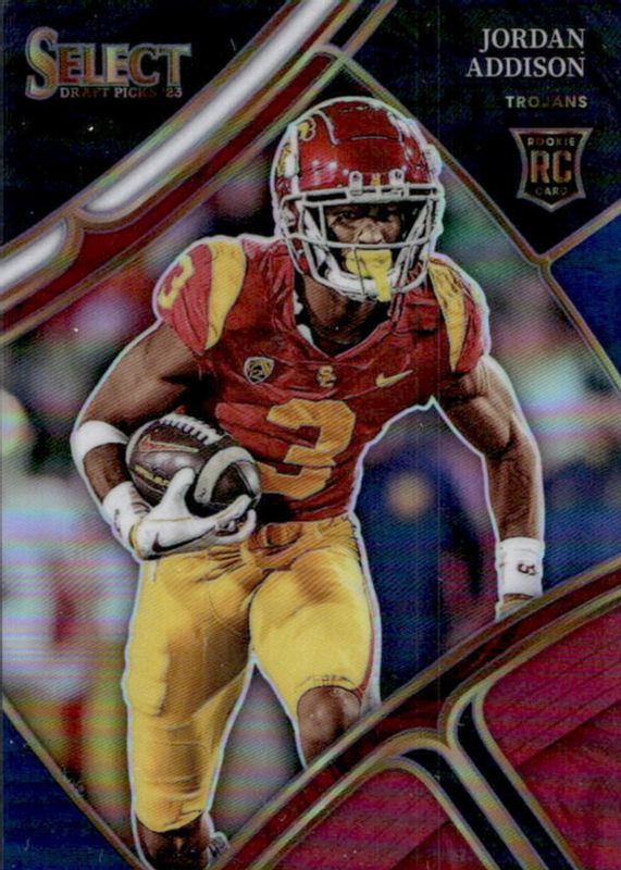 Jordan Addison 2023 Select Draft Picks #106 Field Level Tri-Color /199 ...