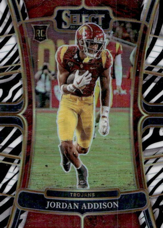 Jordan Addison 2023 Select Draft Picks #6 Concourse Zebra /(SSP) Price ...