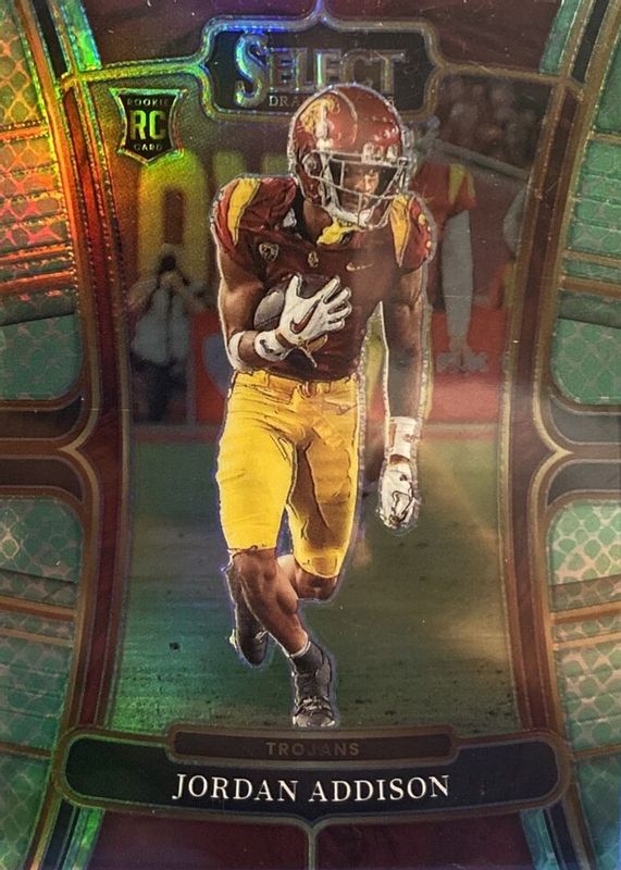 Jordan Addison 2023 Select Draft Picks #6 Concourse Dragon Scale /(SSP ...