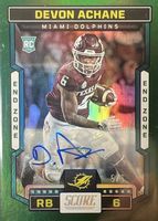 De'Von Achane 2023 Score #317 Rookie Signatures - End Zone /6 PSA 10 ...