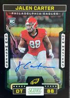 Jalen Carter 2023 Score #369 Rookie Signatures - Gem Masters /1 Price ...