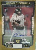 Aidan O'Connell 2023 Score #310 Rookie Signatures - Gold Zone /50 Price ...